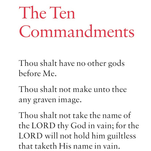 10 commandments gcse